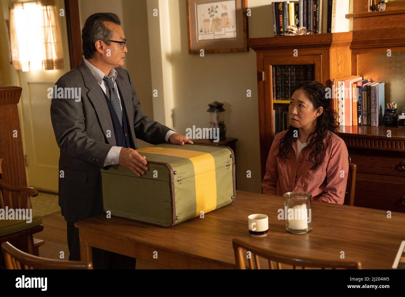 UMMA, from left: Tom Yi, Sandra Oh, 2022. ph: Saeed Adyani / © Sony ...