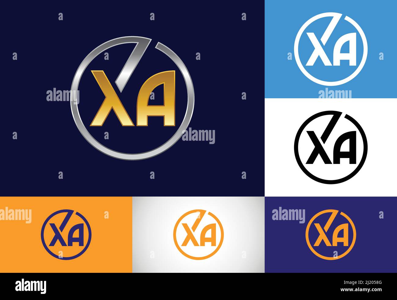 Initial Monogram Letter X A Logo Design Vector Template. Graphic ...