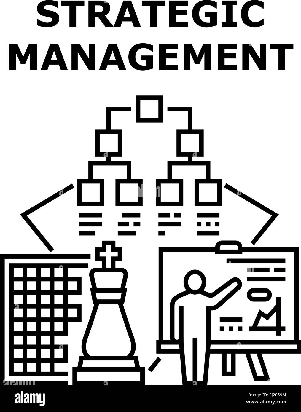 Strategic Management Vector Concept Illustration Stock Vector Image ...