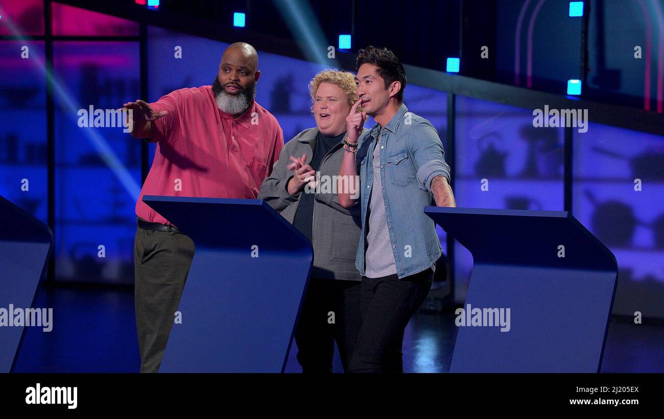 IS IT CAKE?, from left: judges Daym Drops, Fortune Feimster, Ronnie Woo ...