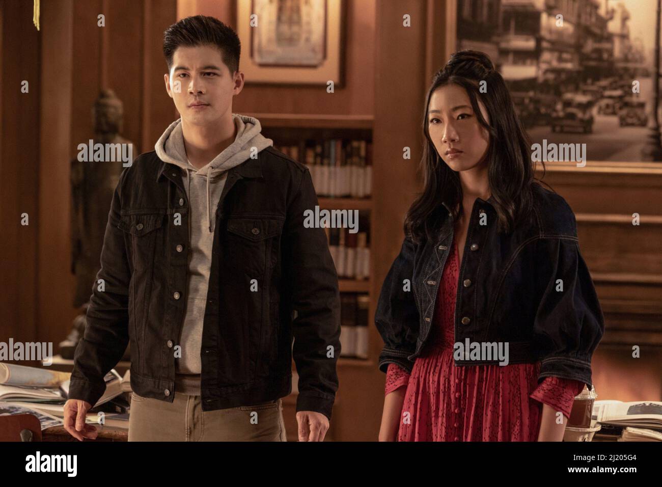 KUNG FU, from left: Eddie Liu, Olivia Liang, The Bell', (Season 2, ep ...