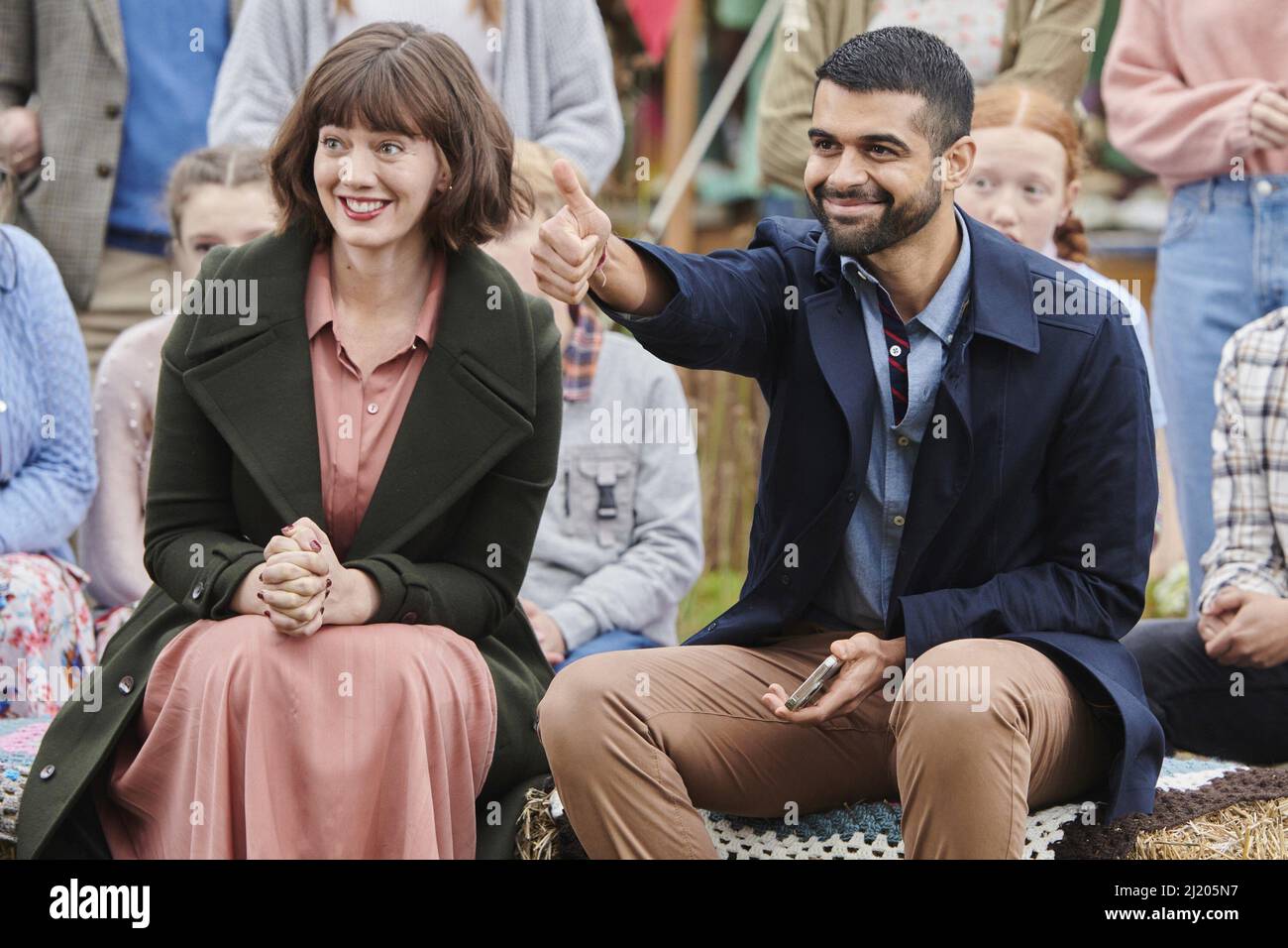 THE PRESENCE OF LOVE, from left: Ellie Nunn, Anand Desai-Barochia ...
