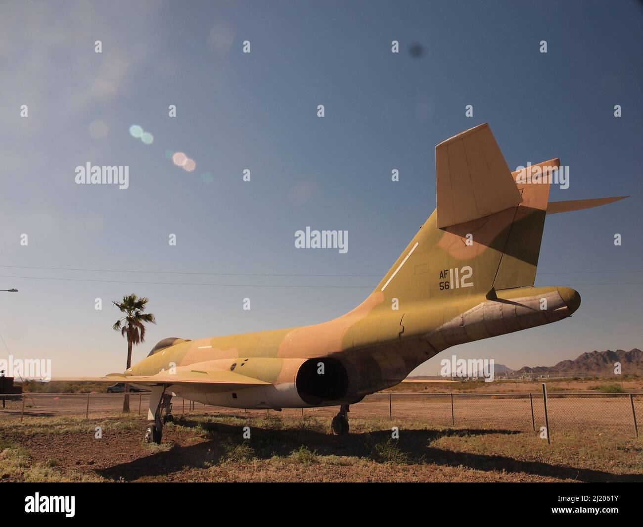 Static display of a vintage US Air Force jet known as an F-101 Voodoo ...