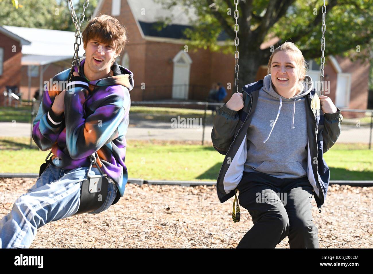 WELCOME TO FLATCH, from left: Sam Straley, Holmes, Pilot', (Season 1 ...