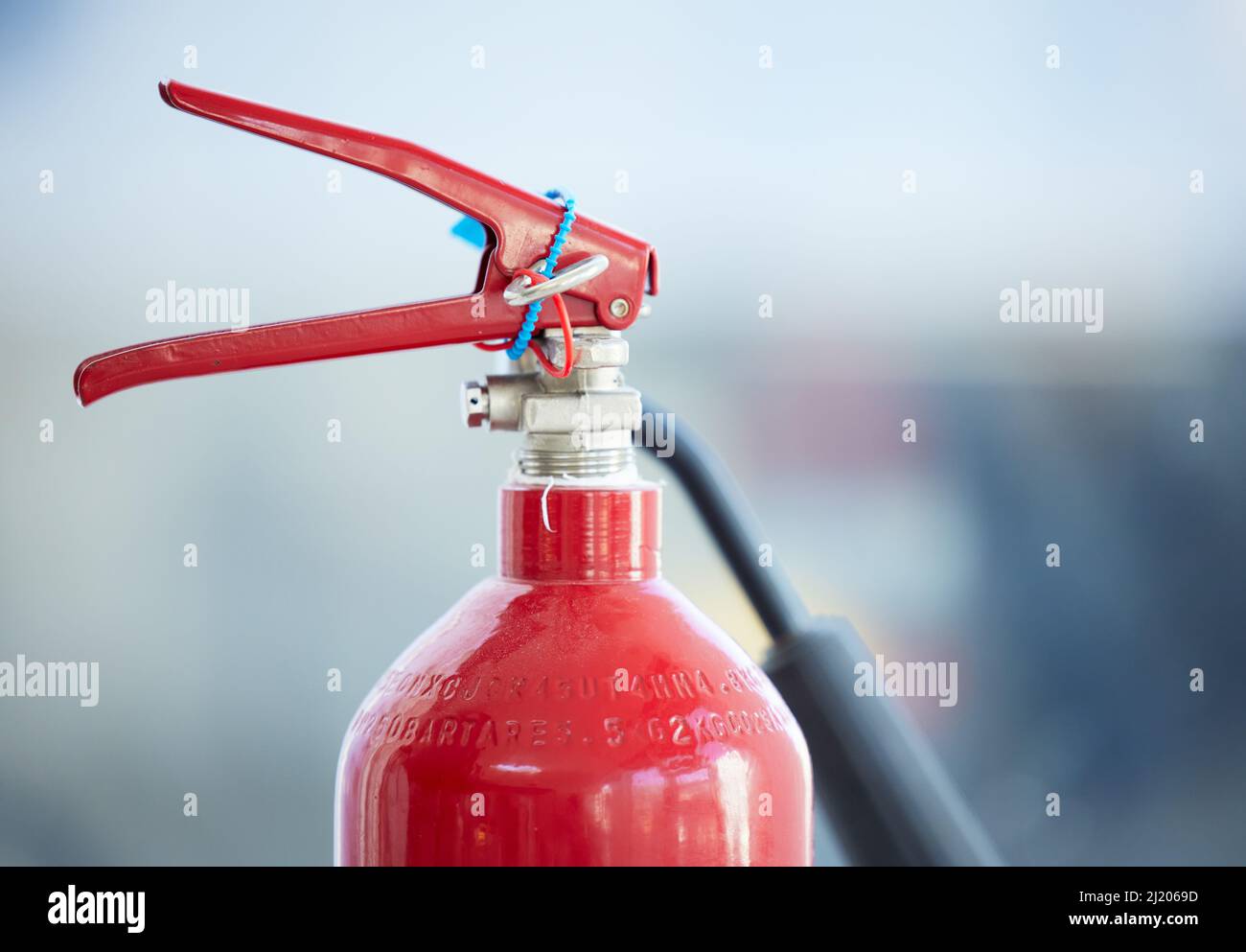 In case of fire, look for me. Shot of a red fire extinguisher Stock ...