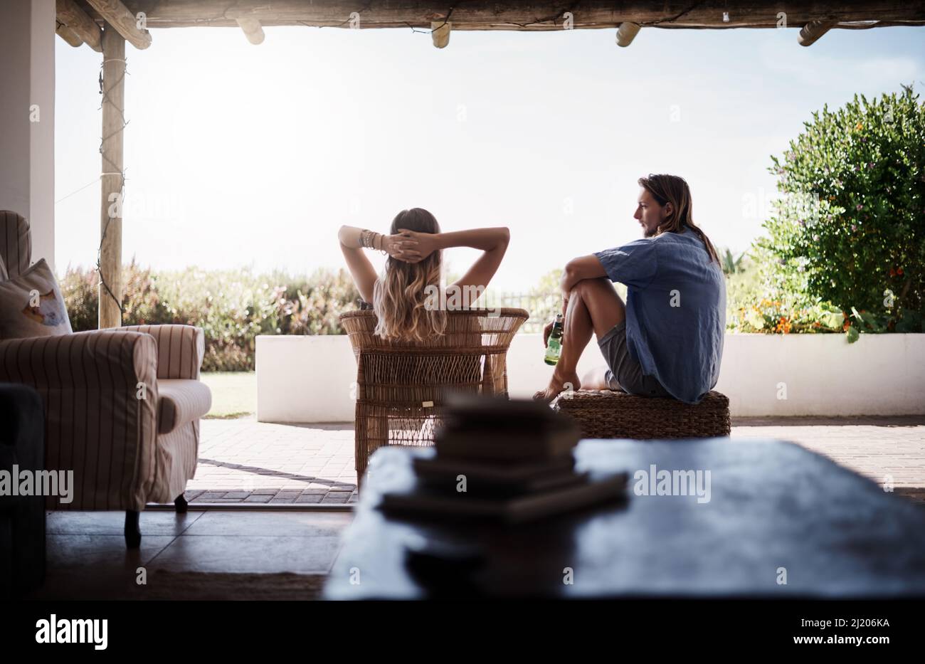 Two women on veranda hi-res stock photography and images - Alamy