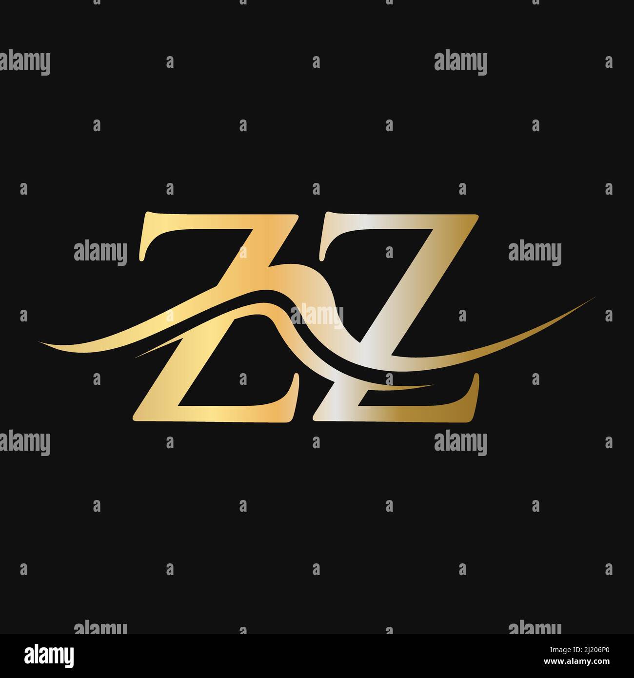 Letter zz logo hi-res stock photography and images - Alamy