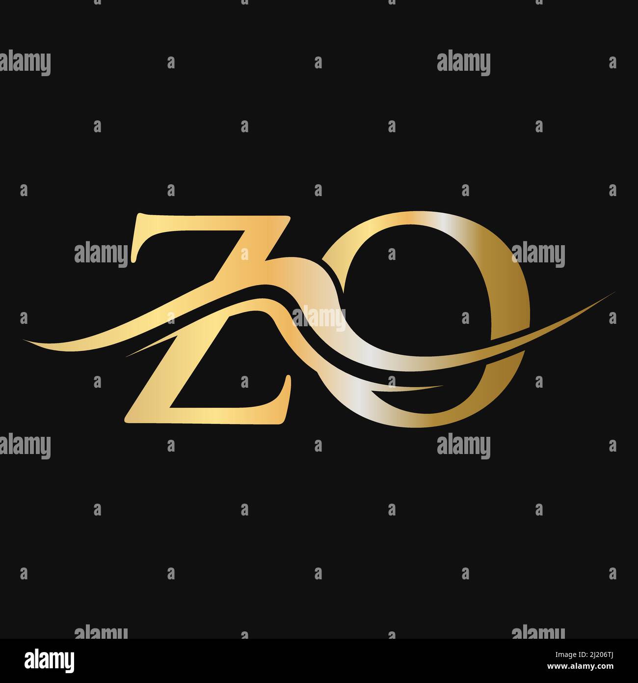 Letter ZO Logo Design. Initial ZO Logotype Template For Business And ...