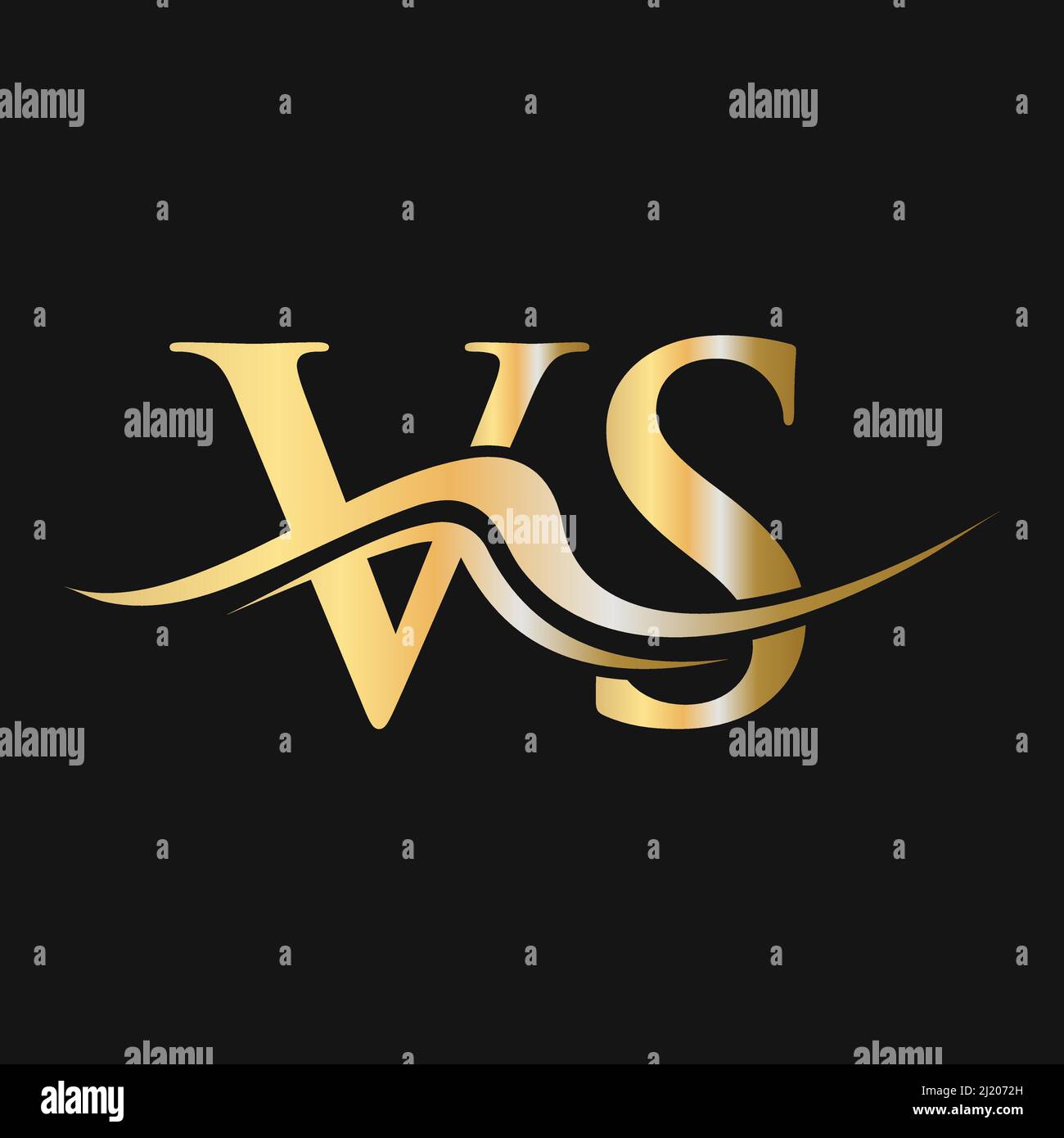 Letter VS Logo Design. Initial VS Logotype Template For Business And ...