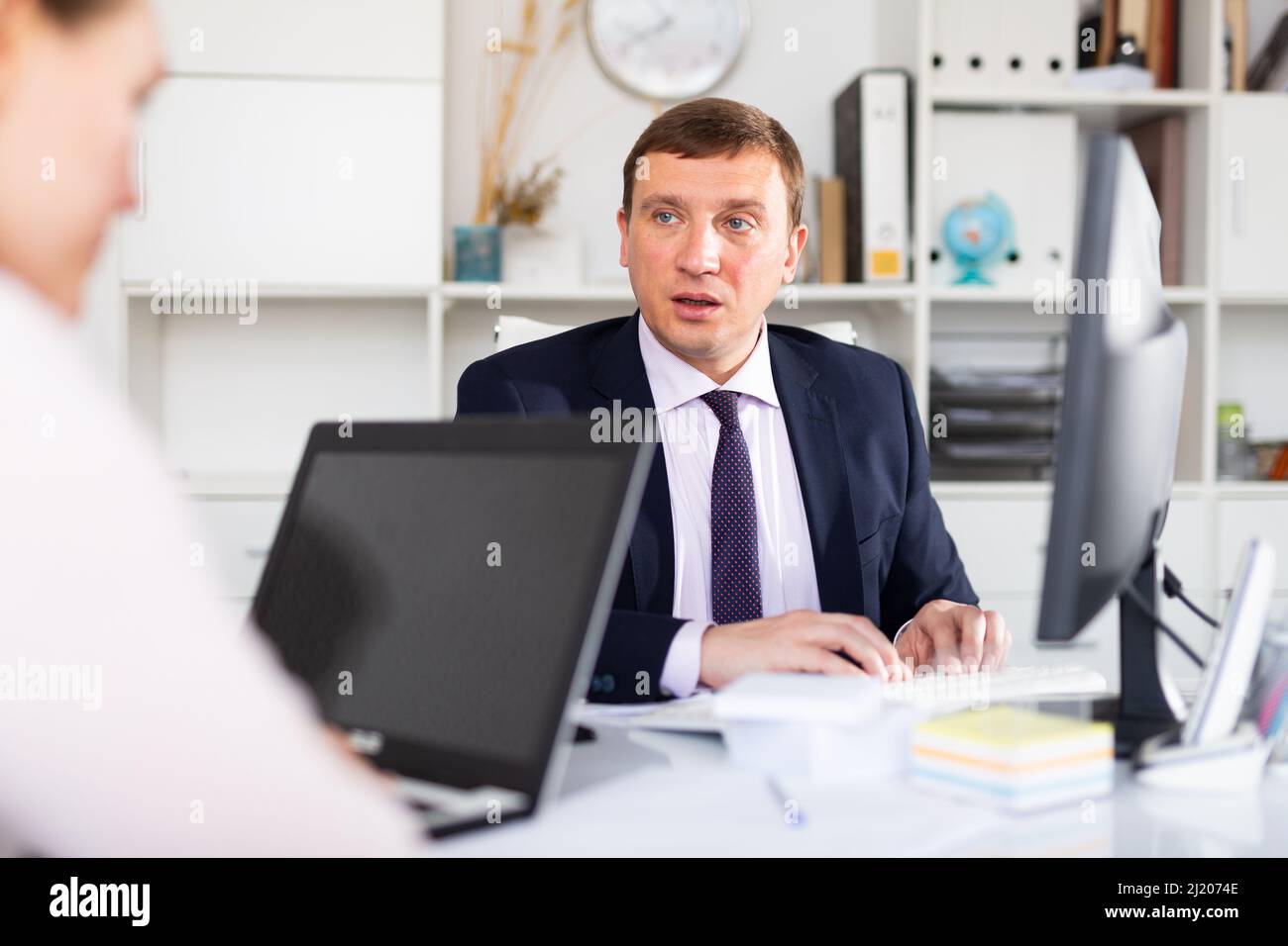 Man working in modern contemporary hi-res stock photography and images ...
