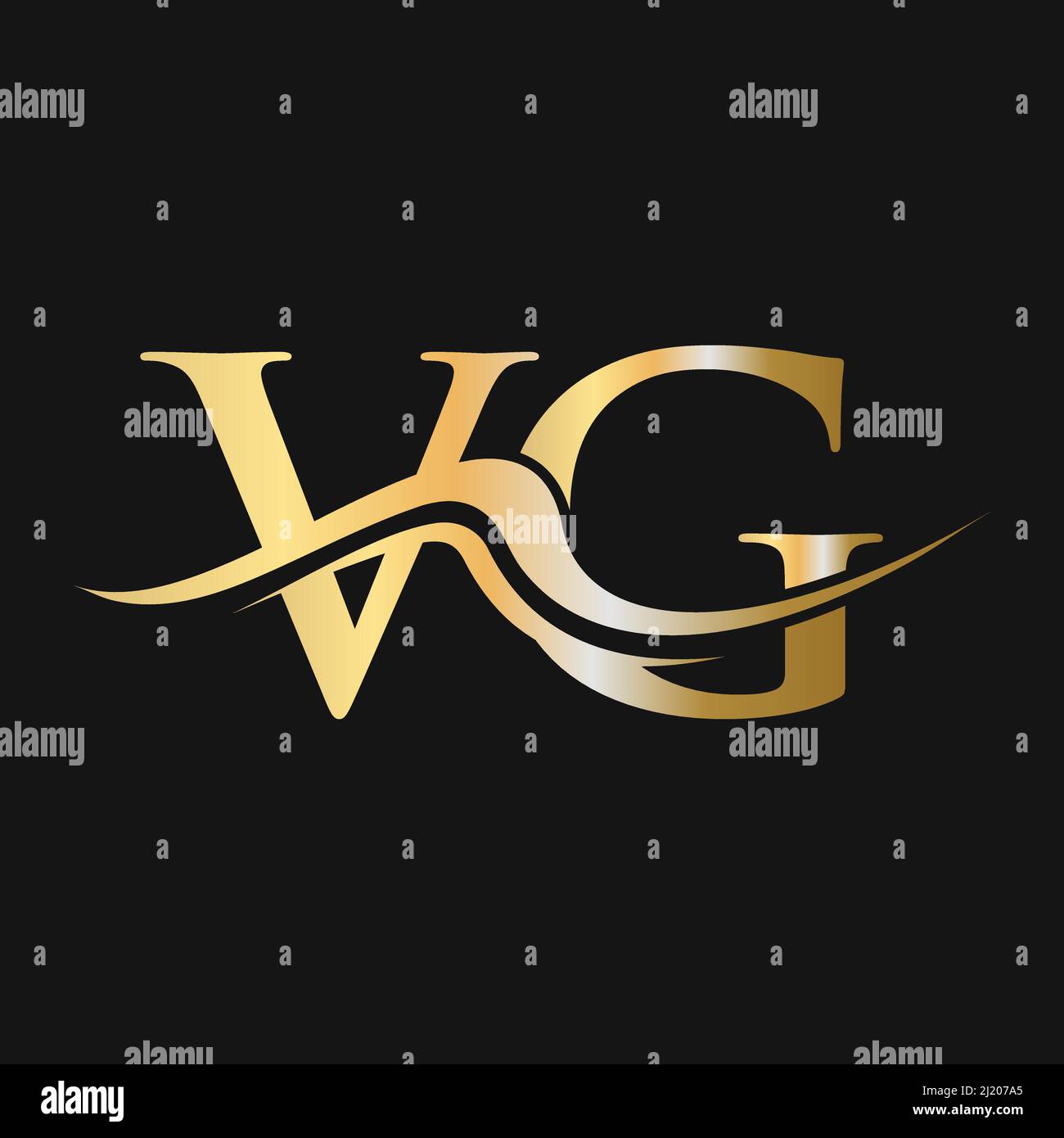 Letter VG Logo Design. Initial VG Logotype Template For Business And ...