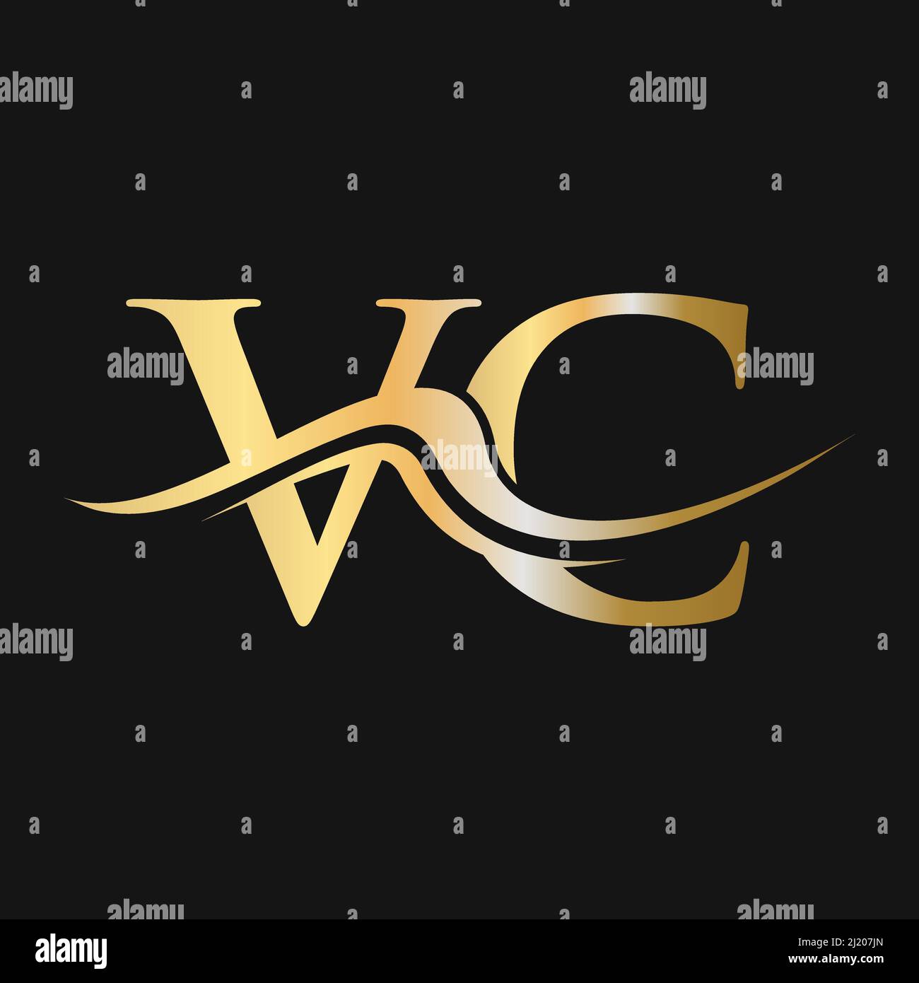 Letter VC Logo Design. Initial VC Logotype Template For Business And Company Logo Stock Vector ...