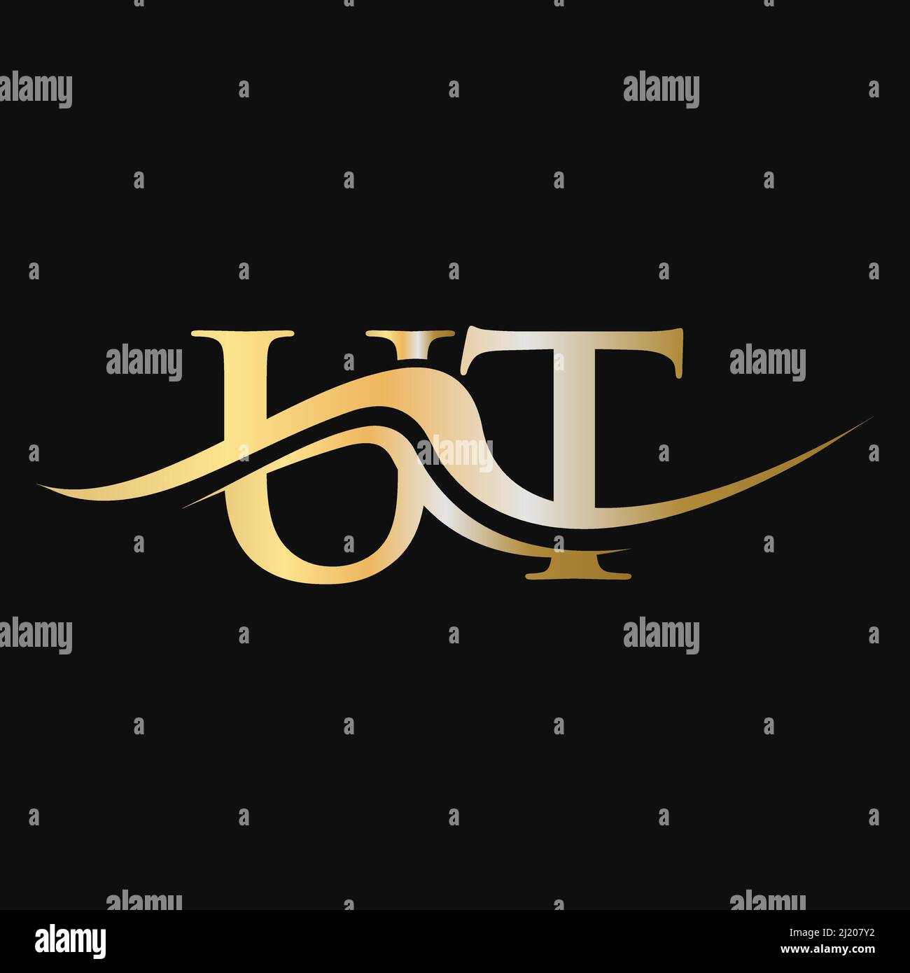 Letter UT Logo Design. Initial UT Logotype Template For Business And ...
