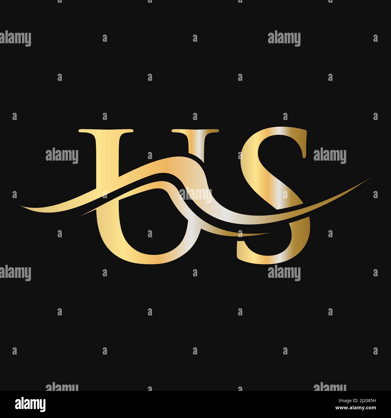 Letter US Logo Design. Initial US Logotype Template For Business And ...