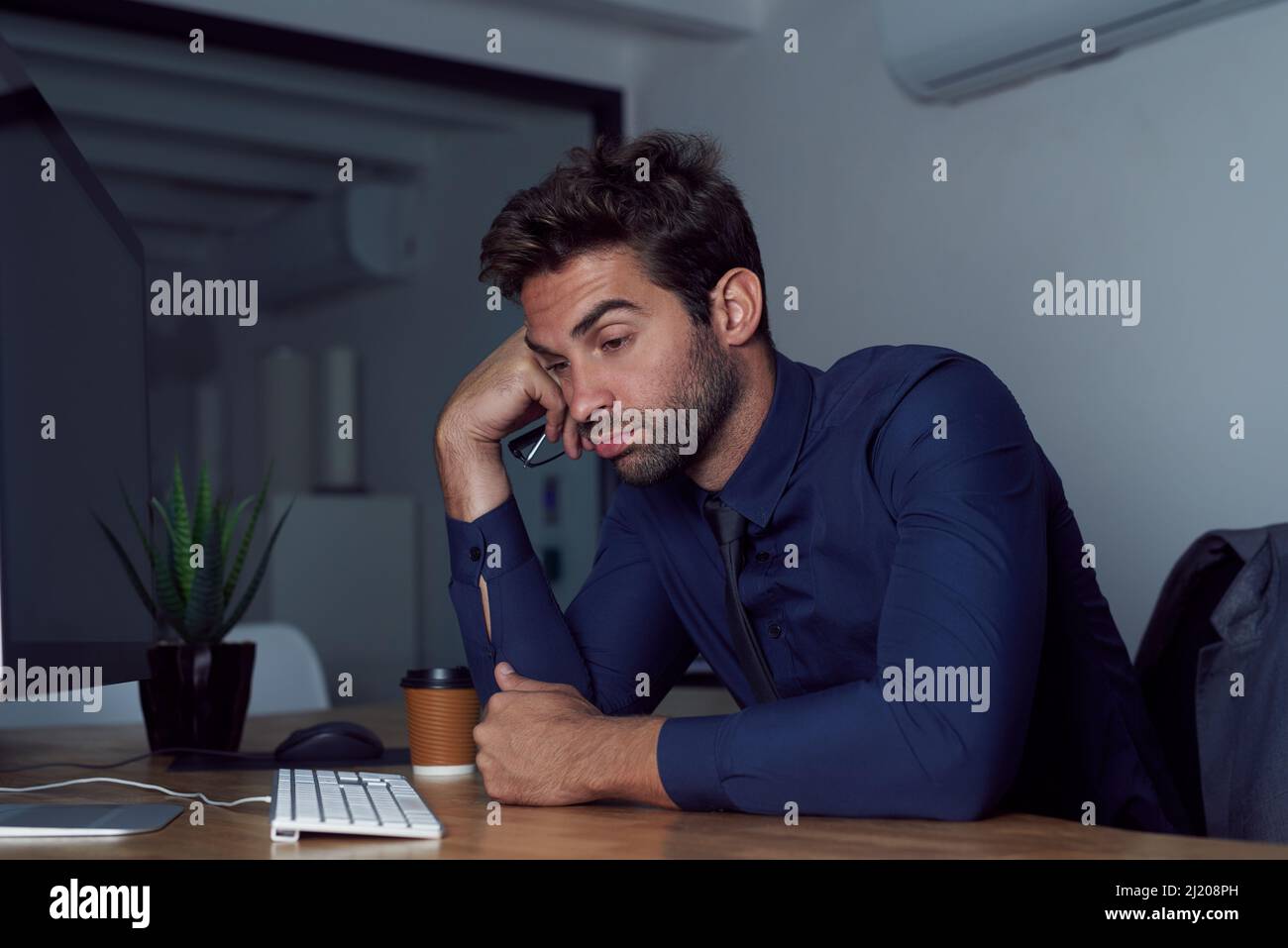 One male overworked hi-res stock photography and images - Alamy