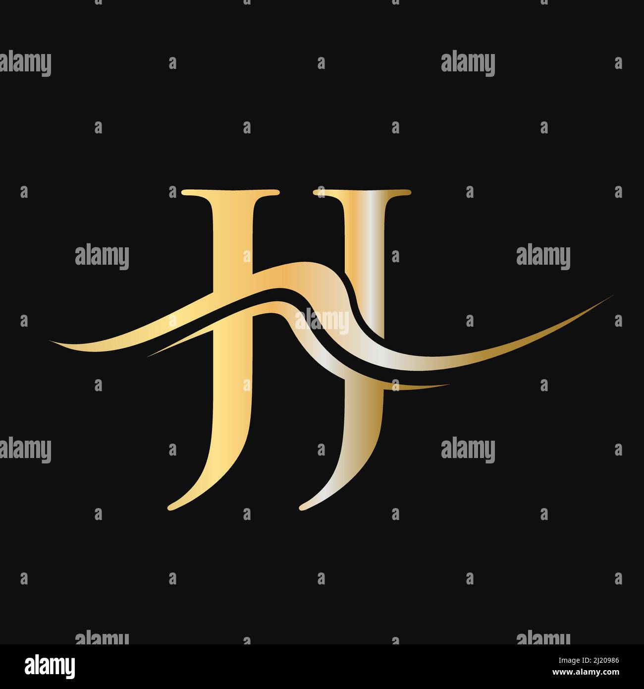 Letter JJ Logo Design. Initial JJ Logotype Template For Business And ...