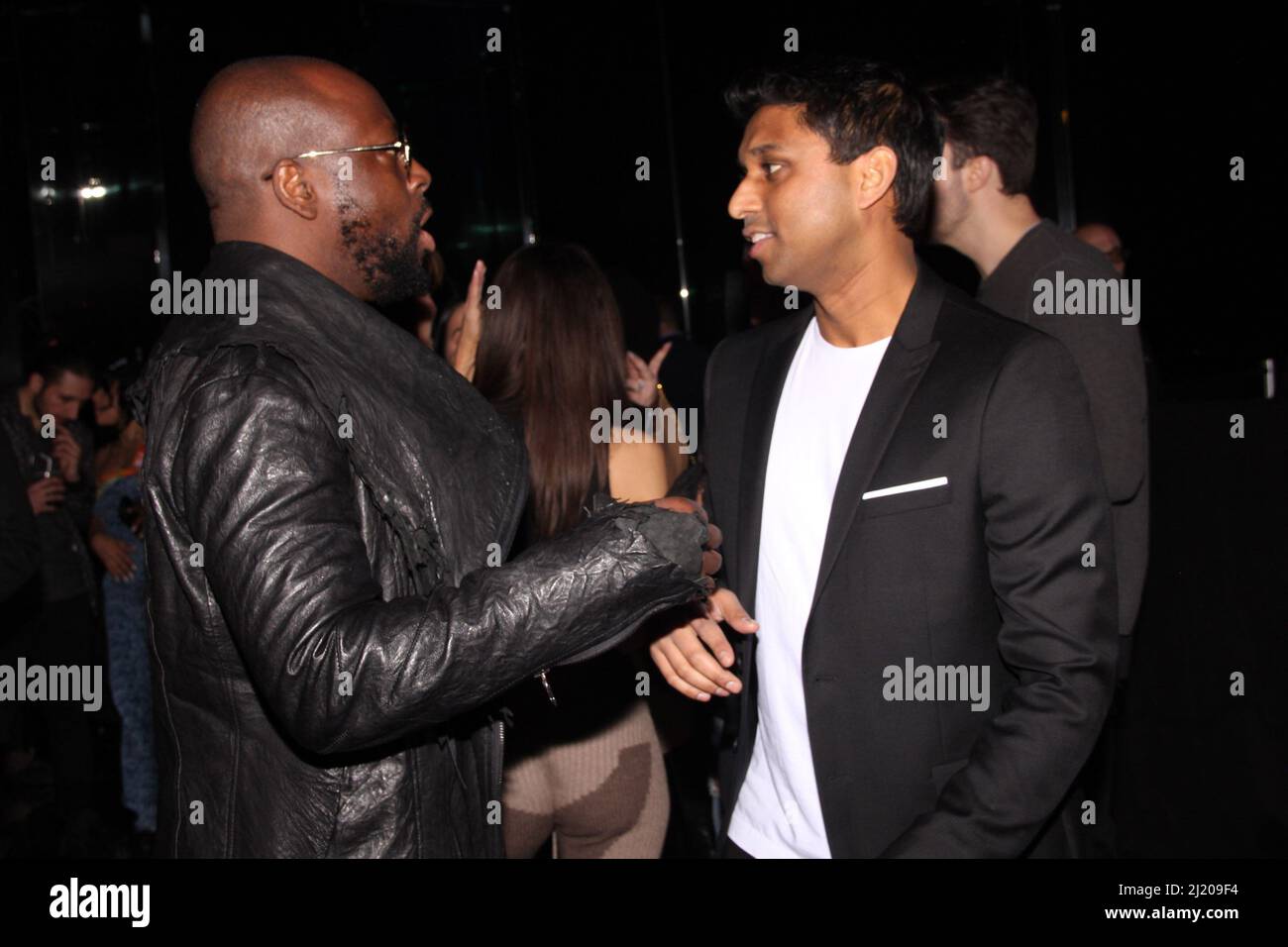 New York, NY, USA. 28th Mar, 2022. Wyclef Jean and Bilt Technologies ...