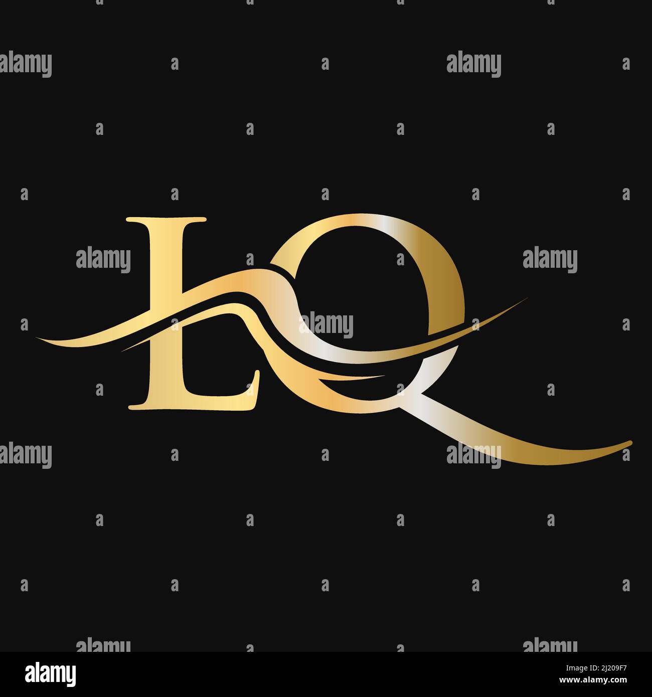 Letter LQ Logo Design. Initial LQ Logotype Template For Business And ...