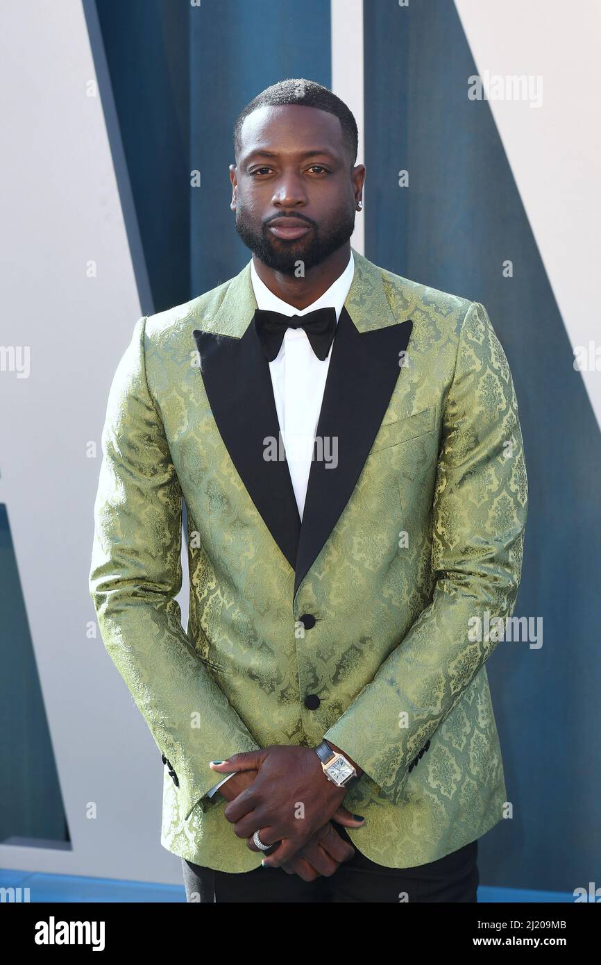 Dwayne Wade attends the 2022 Vanity Fair Oscar Party at the Wallis ...