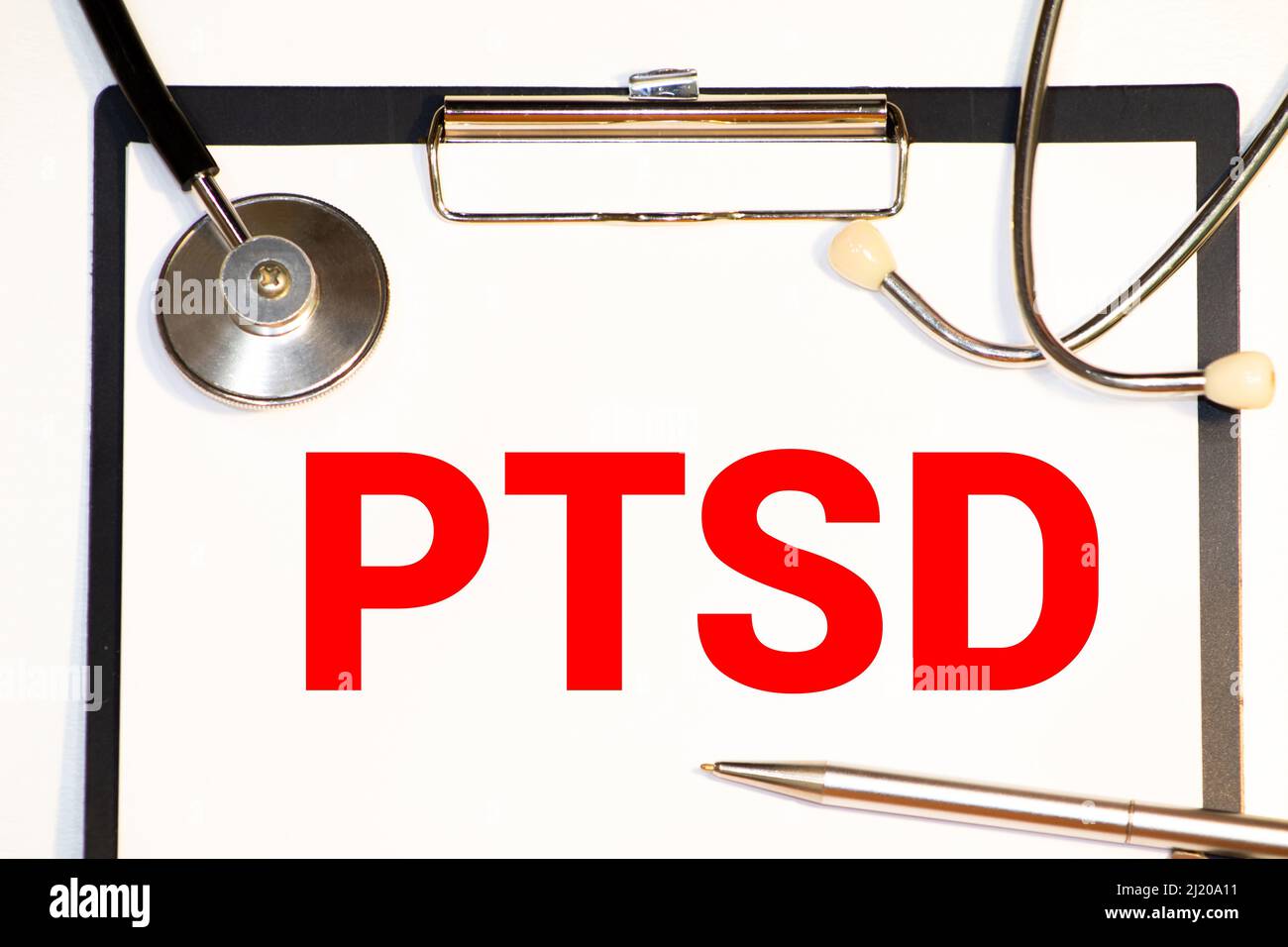 PTSD - Posttraumatic Stress Disorder acronym, medical concept ...