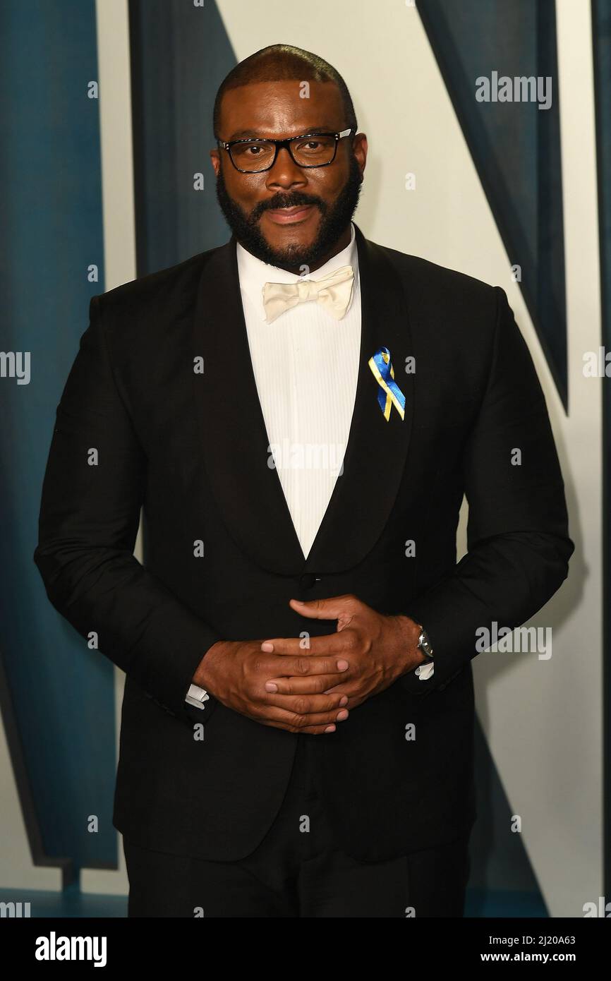 Tyler Perry attends the 2022 Vanity Fair Oscar Party at the Wallis ...