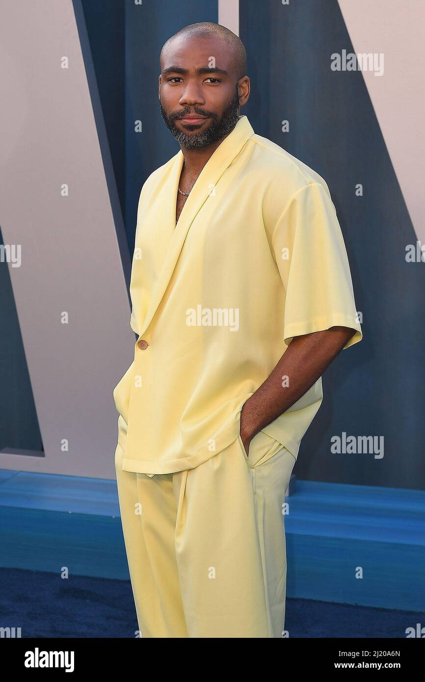 Donald Glover attends the 2022 Vanity Fair Oscar Party at the Wallis ...