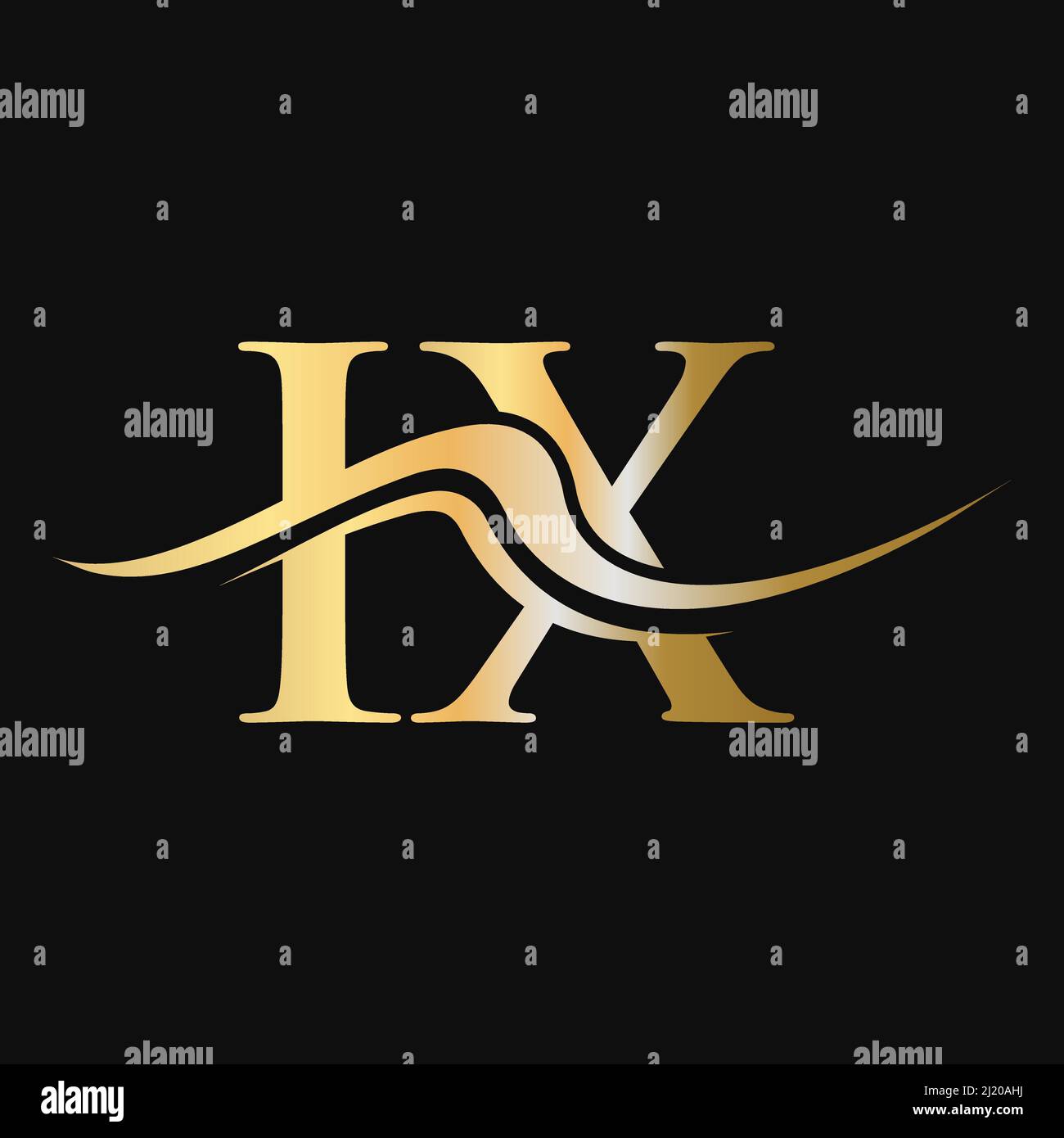 Letter IX Logo Design. Initial IX Logotype Template For Business And ...