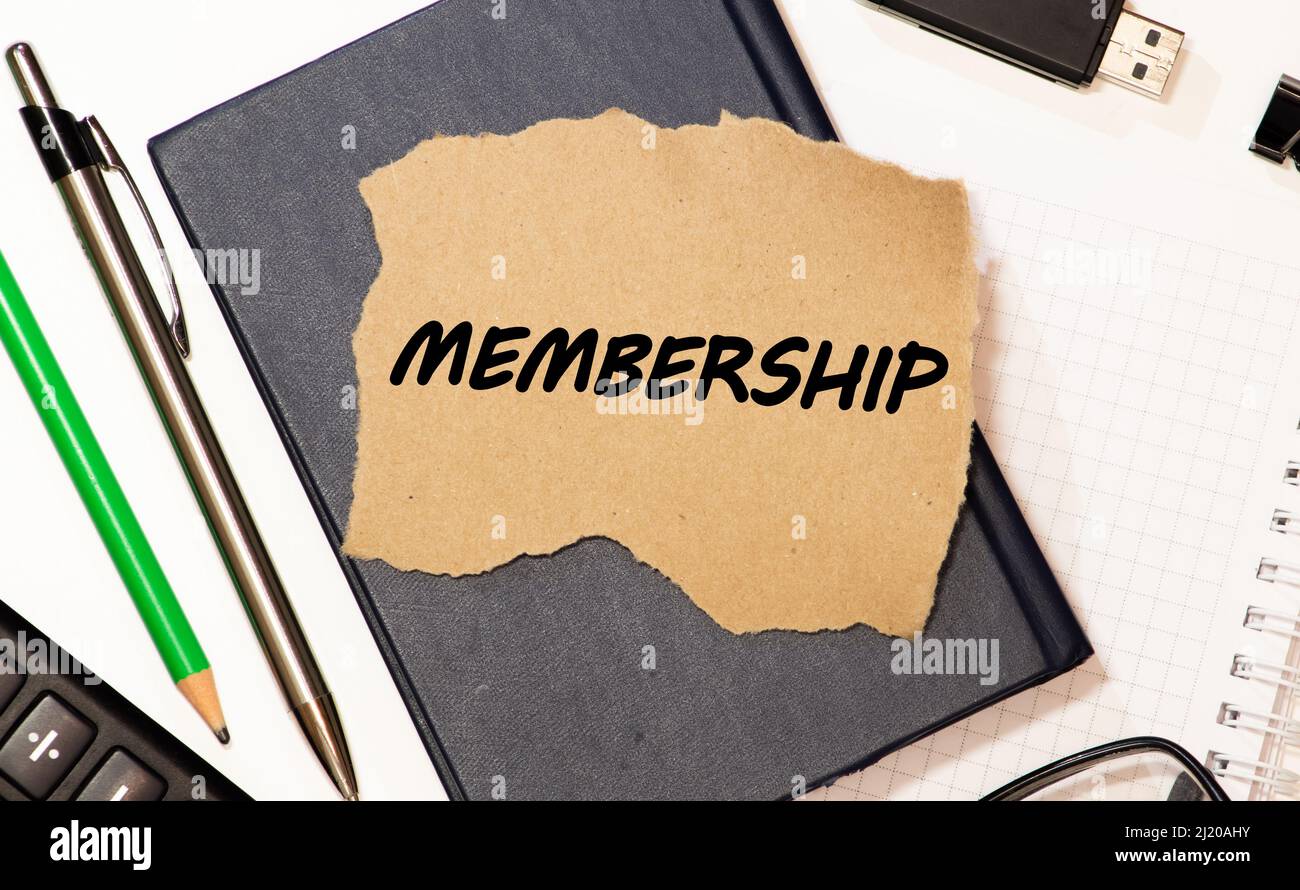 Handwriting text Membership. Concept meaning Being member Part of a ...
