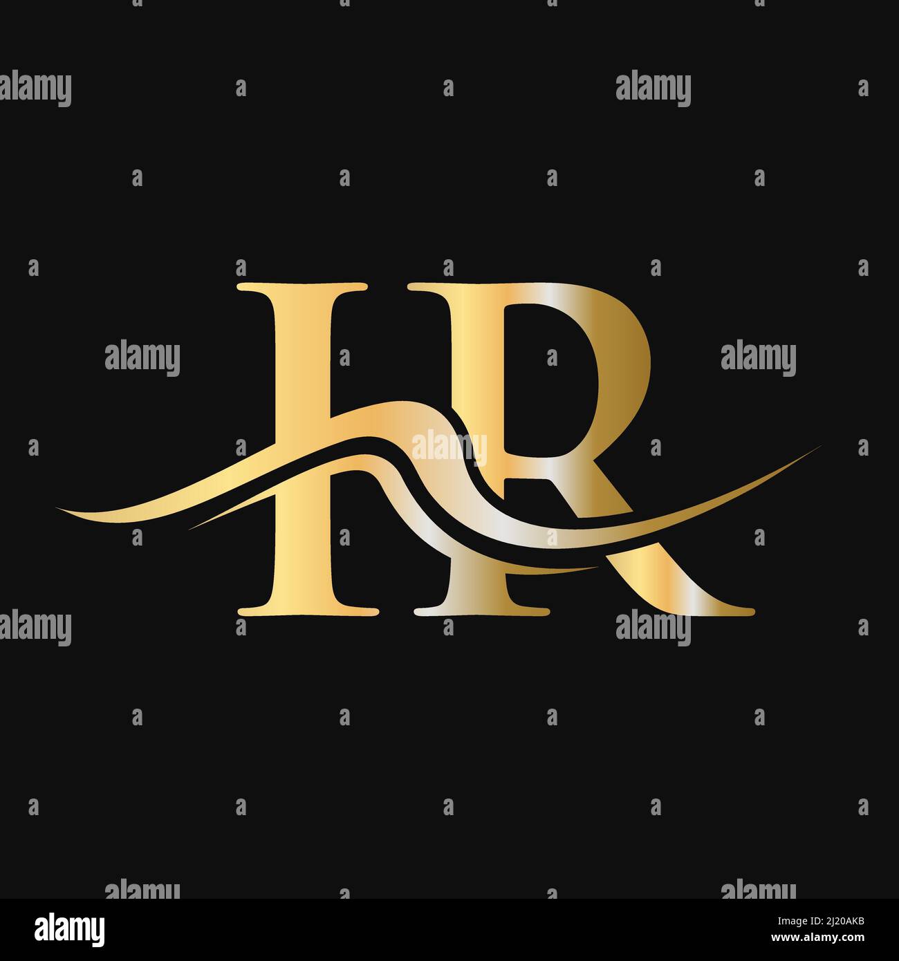 Letter IR Logo Design. Initial IR Logotype Template For Business And ...
