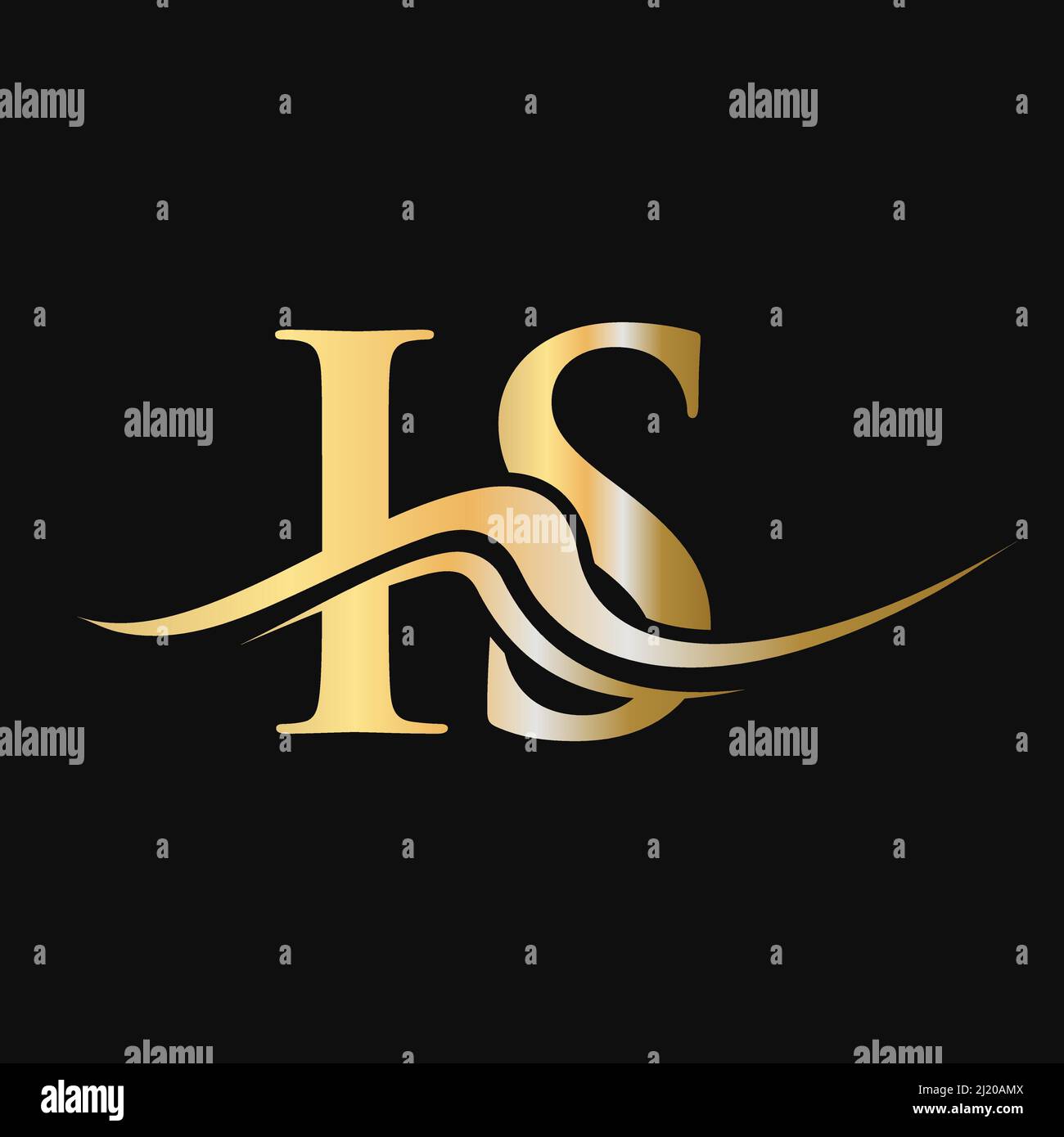 Letter IS Logo Design. Initial IS Logotype Template For Business And ...