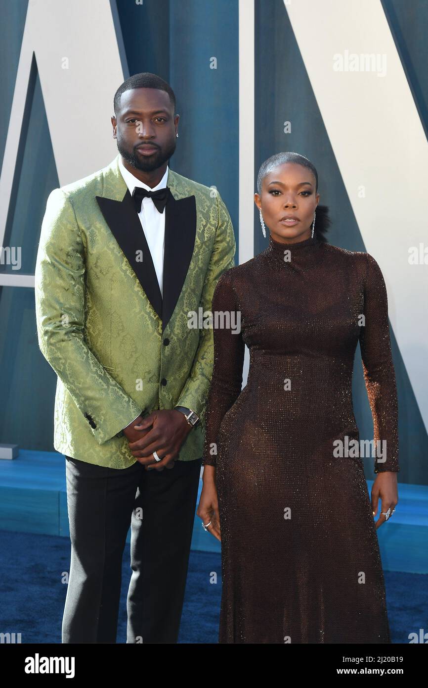 Beverly Hills, USA. 27th Mar, 2022. Dwayne Wade and Gabrielle Union ...