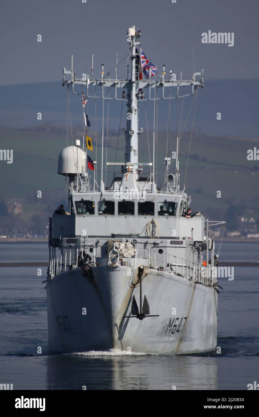 FS L'Aigle (M647), an Eridan-class (Tripartite) minehunter operated by ...