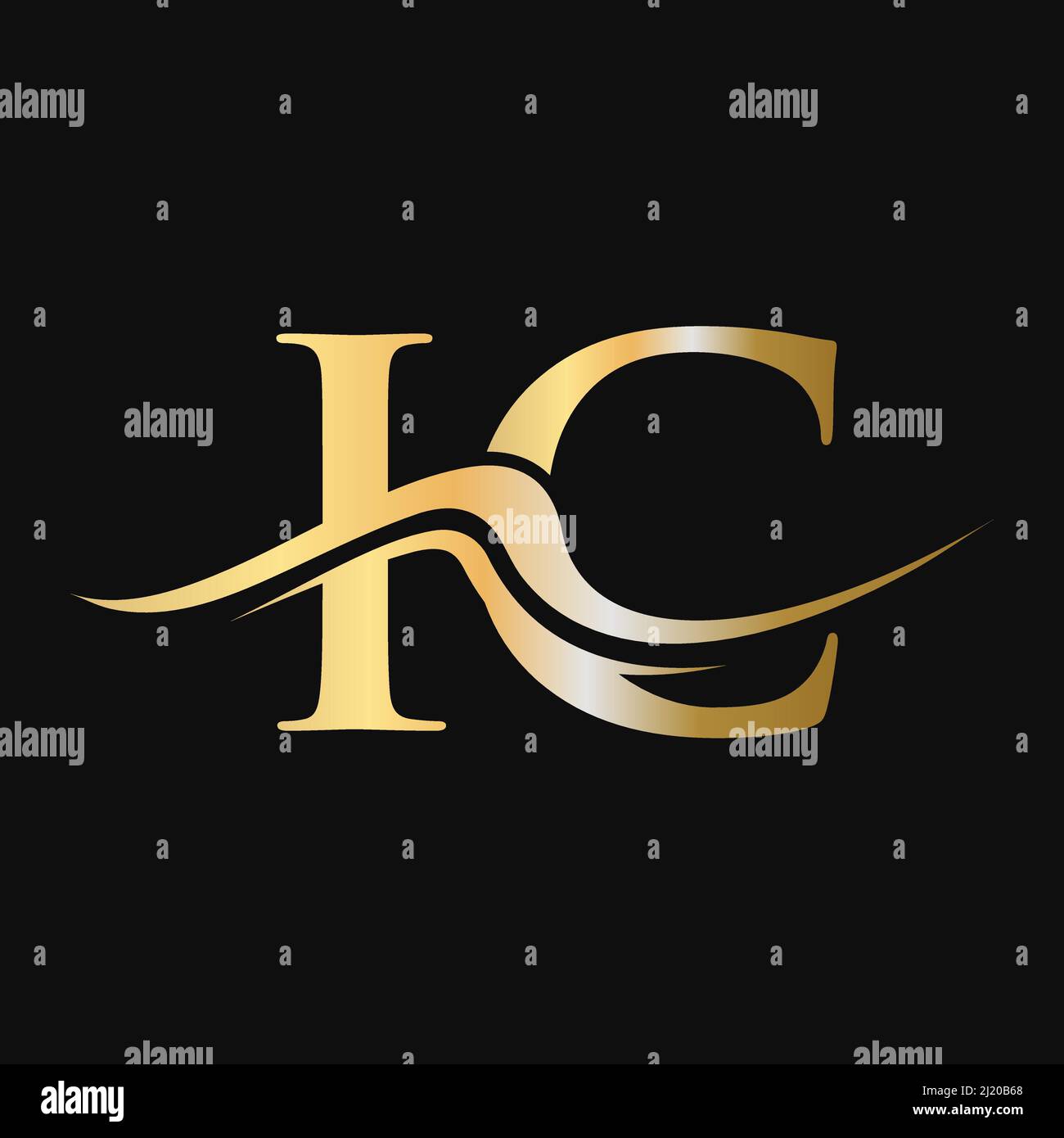 Letter IC Logo Design. Initial IC Logotype Template For Business And ...