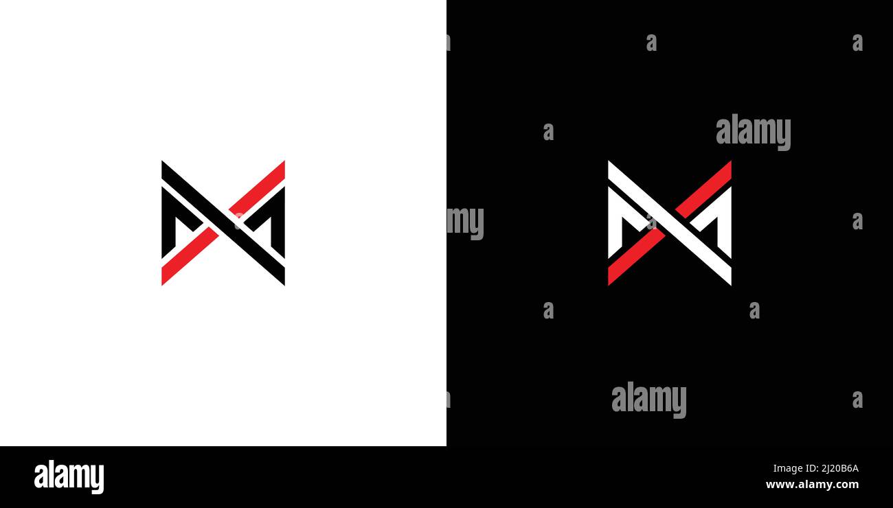 Modern and attractive letter MX initials logo design Stock Vector Image ...