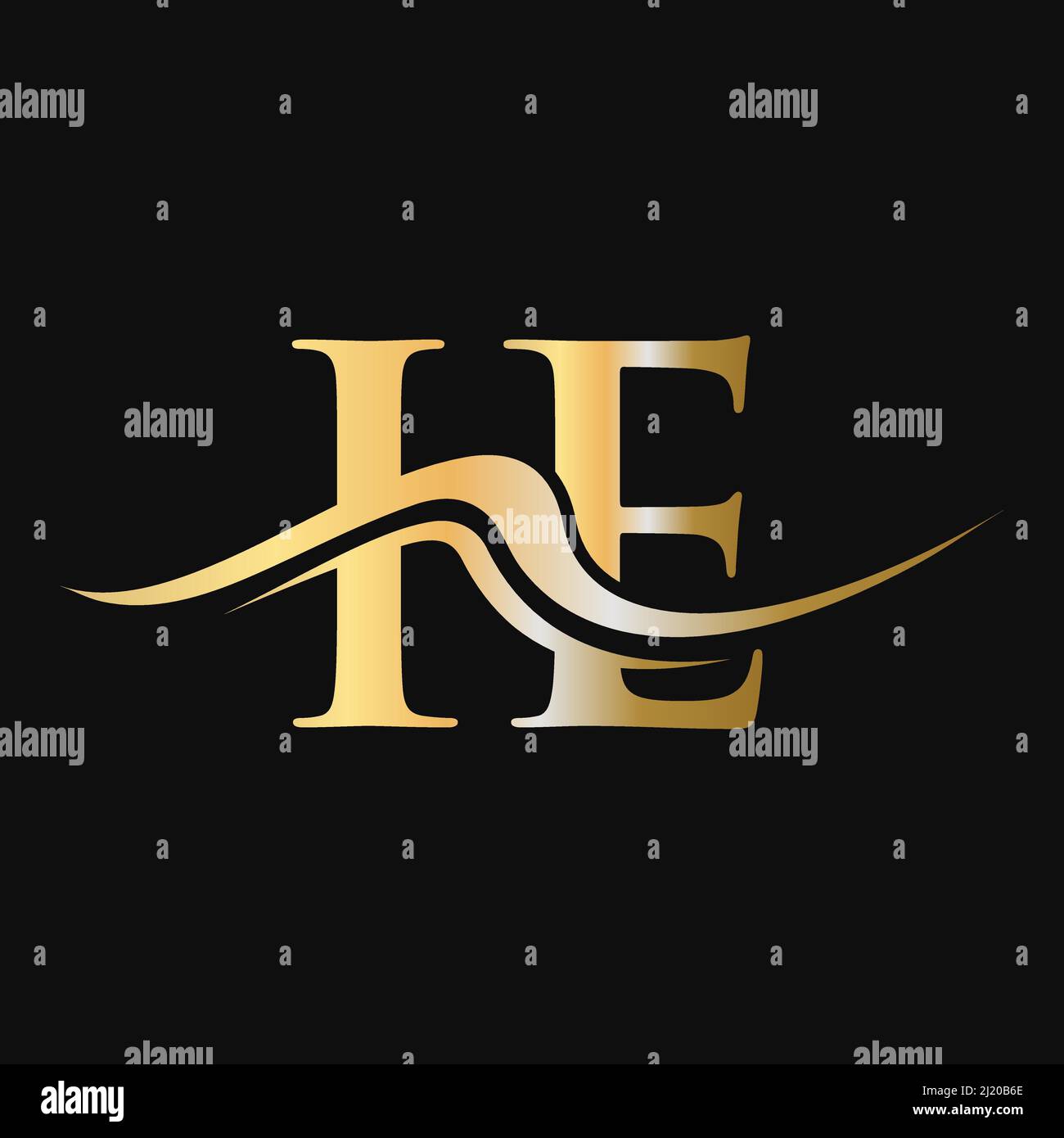 Letter IE Logo Design. Initial IE Logotype Template For Business And Company Logo Stock Vector ...