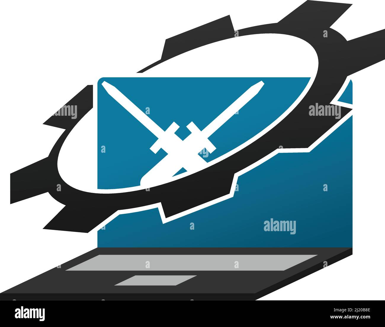 Computer repair logo Icon Illustration Brand Identity Stock Vector ...