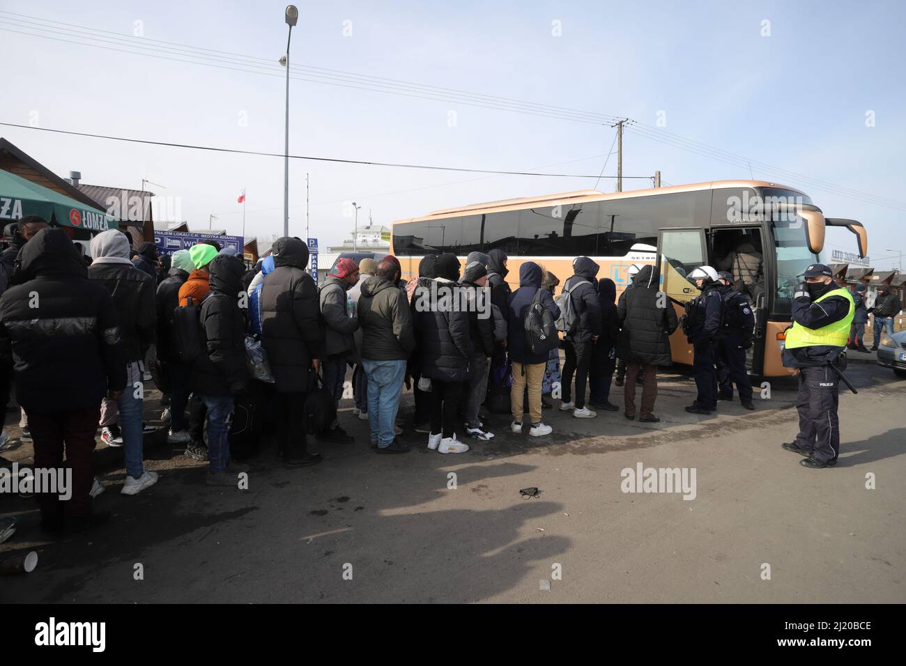 Medyka border crossing hi-res stock photography and images - Alamy