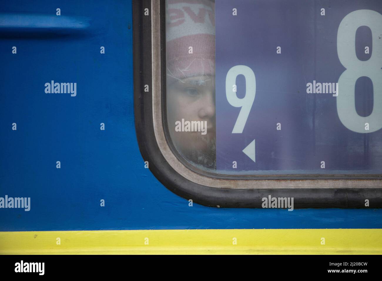 02.03.2022, Poland, Lubelskie, Chelm - Ukraine war: Train with ...