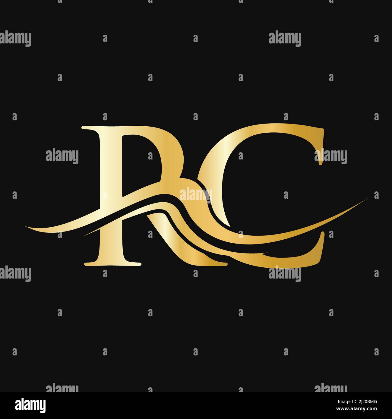 Letter RC Logo Design. Initial RC Logotype Template For Business And ...