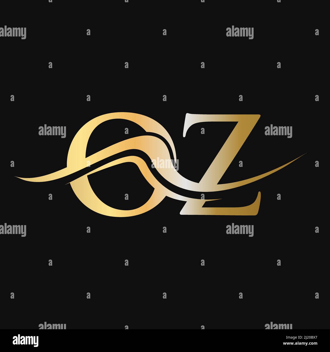 Letter OZ Logo Design. Initial OZ Logotype Template For Business And ...