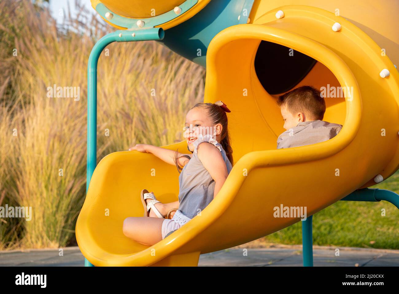 Child playing outdoor games hi-res stock photography and images - Alamy