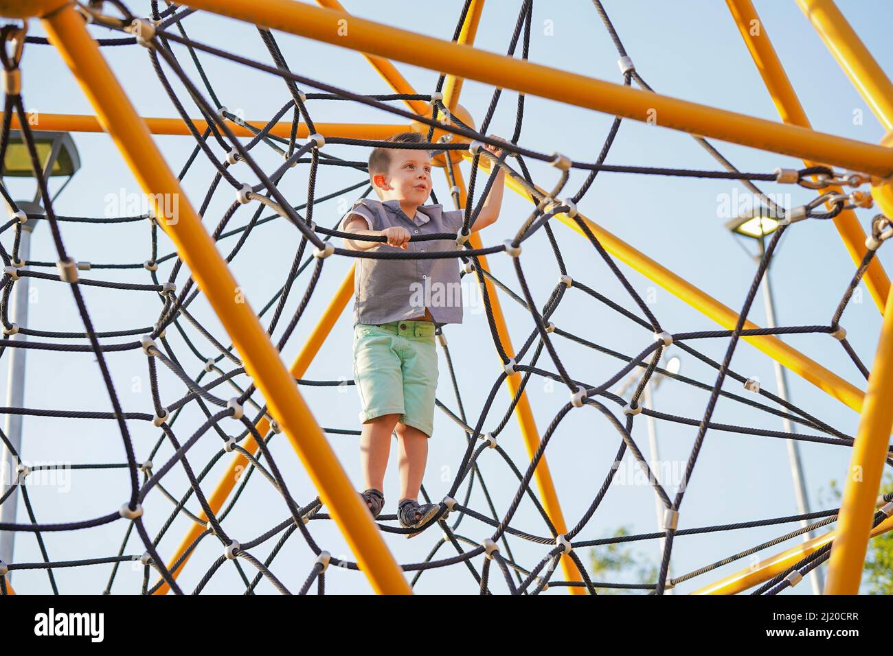 Child playing in outdoor park hi-res stock photography and images - Alamy