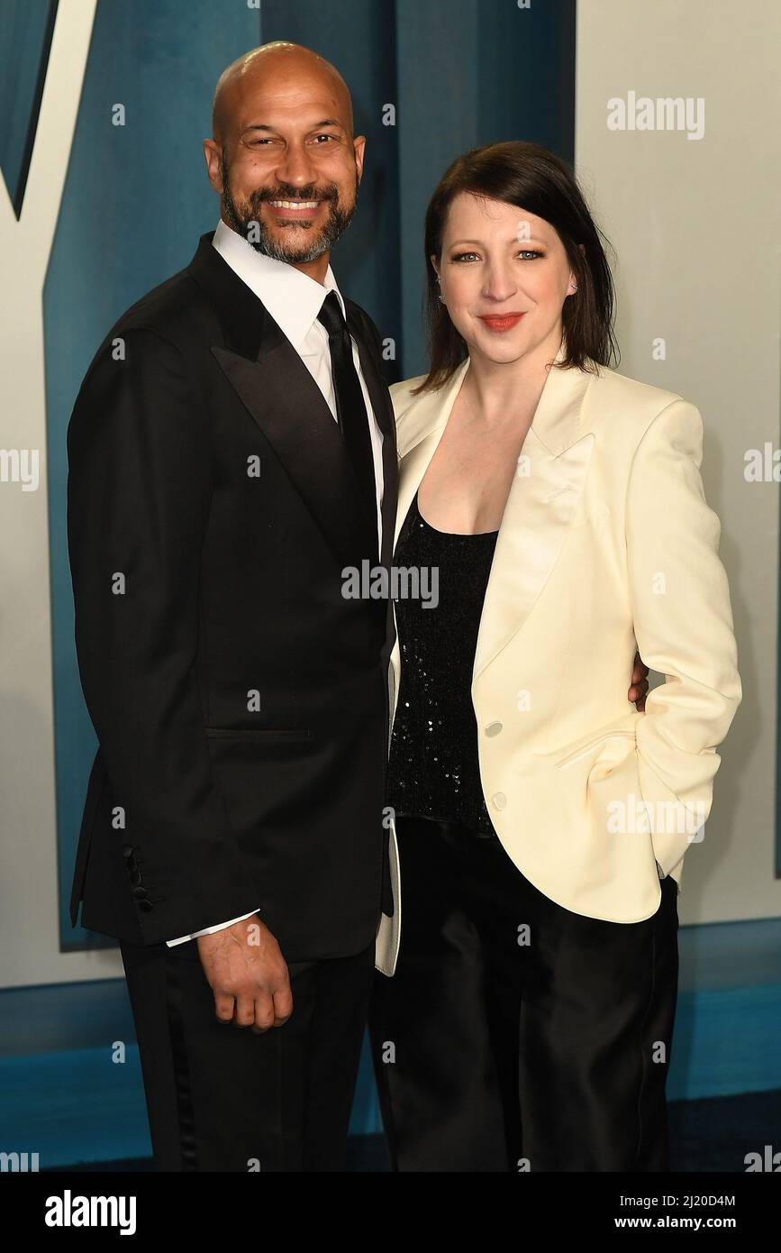 Keegan-Michael Key and Elle Key attends the 2022 Vanity Fair Oscar ...