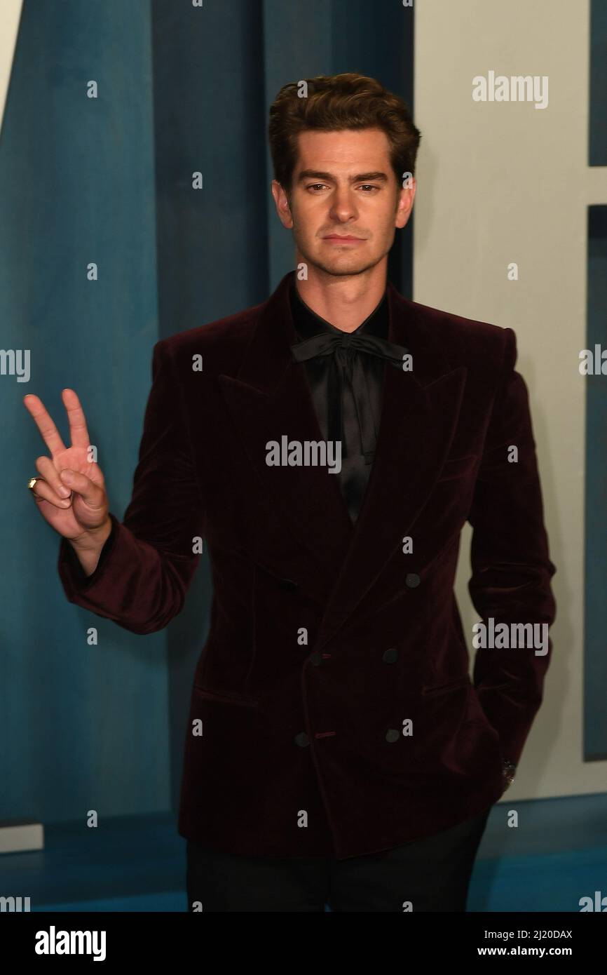 Andrew Garfield attends the 2022 Vanity Fair Oscar Party at the Wallis ...