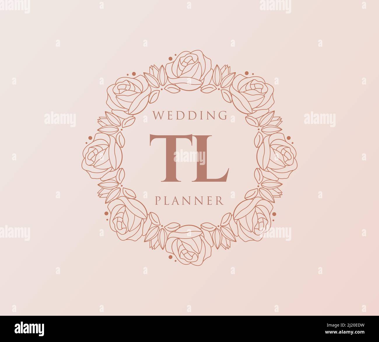 TL Initials letter Wedding monogram logos collection, hand drawn modern ...