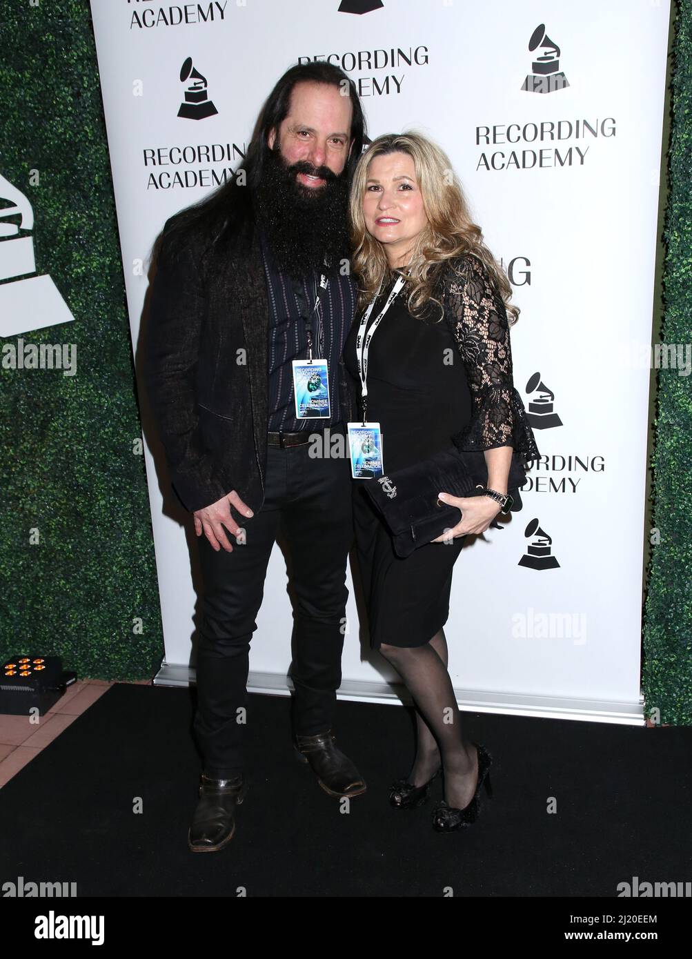 New York City, USA. 28th Mar, 2022. John Petrucci and Rena Sands attending the 64th Annual ...