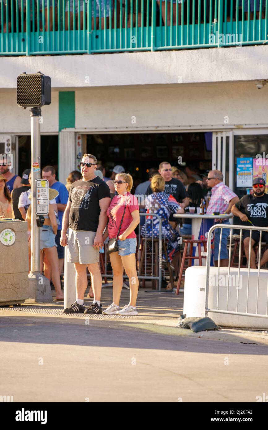 Fort Lauderdale, FL, USA - March 27, 2022: Crowds at Elbo Room on Fort ...