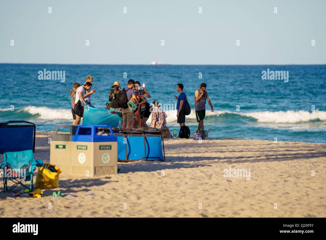 Fort Lauderdale, FL, USA - March 27, 2022: Friends visiting Fort ...