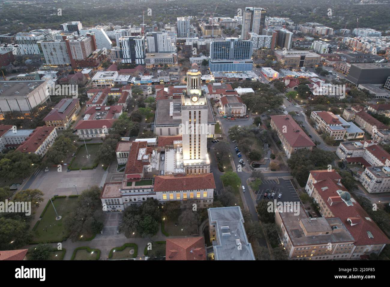 Aerial university of texas austin hi-res stock photography and images ...