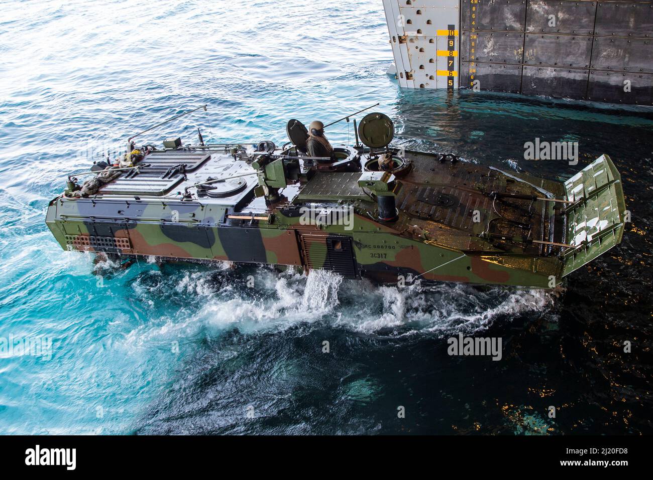 An Amphibious Combat Vehicle (ACV) with the 3rd Assault Amphibian ...